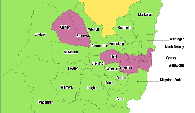 Maps - NSW federal redistribution - Australian Electoral Commission